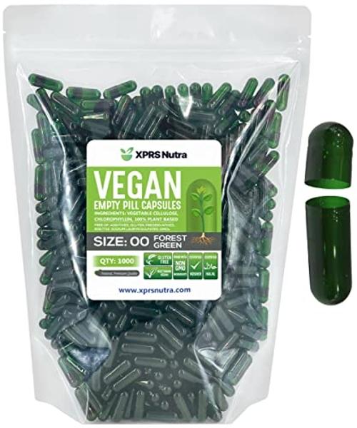 Cápsulas vacías XPRS Nutra tamaño 00 - 1000 cápsulas veganas vacías ...