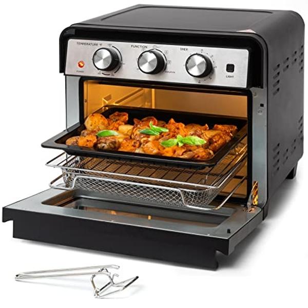 Horno freidora de aire Moss & Stone, horno tostador 6 en 1 de 23 ...
