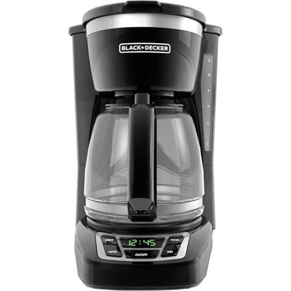 Cafetera digital BLACK+DECKER de 12 tazas, programable, filtro lavable ...