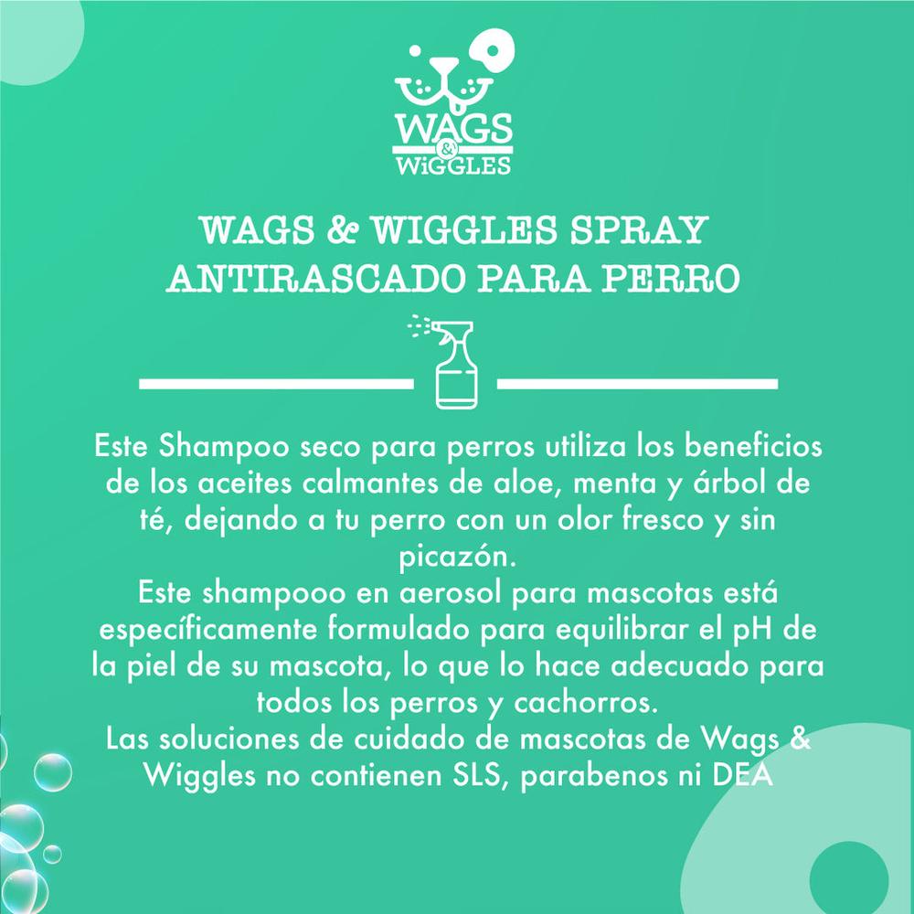 Shampoo para Perro Wags & Wiggles Spray Anti-Rascado 355 ml