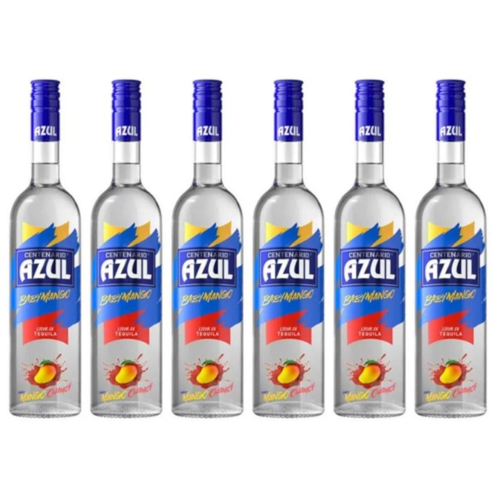Pack de 6 Licor de Tequila Centenario Azul Baby Mango 700 ml