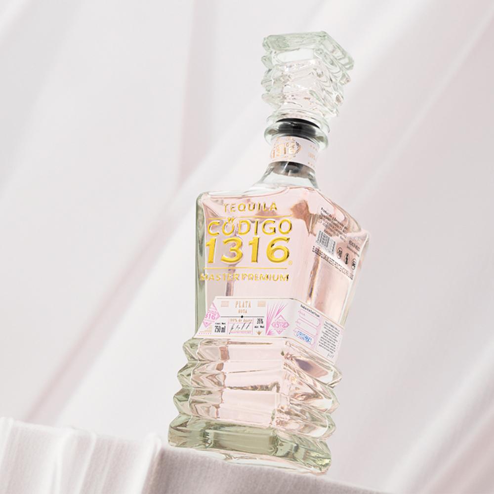 Pack de 6 Tequila Código 1316 Plata Rosa 750 ml
