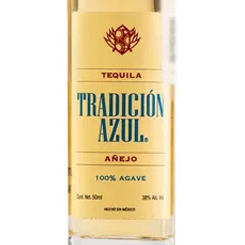 Pack de 4 Tequila Tradición Azul Añejo 50 ml