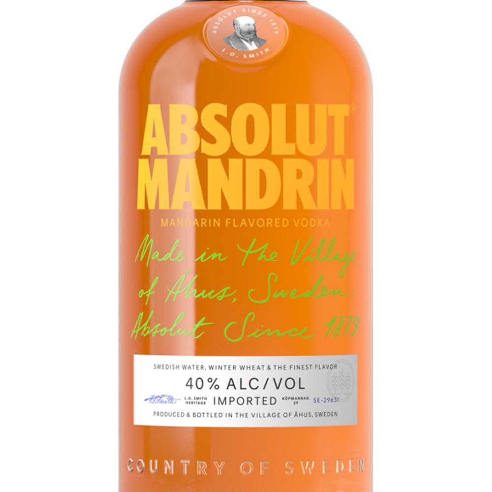 Pack de 4 Vodka Absolut Mandarin 750 ml
