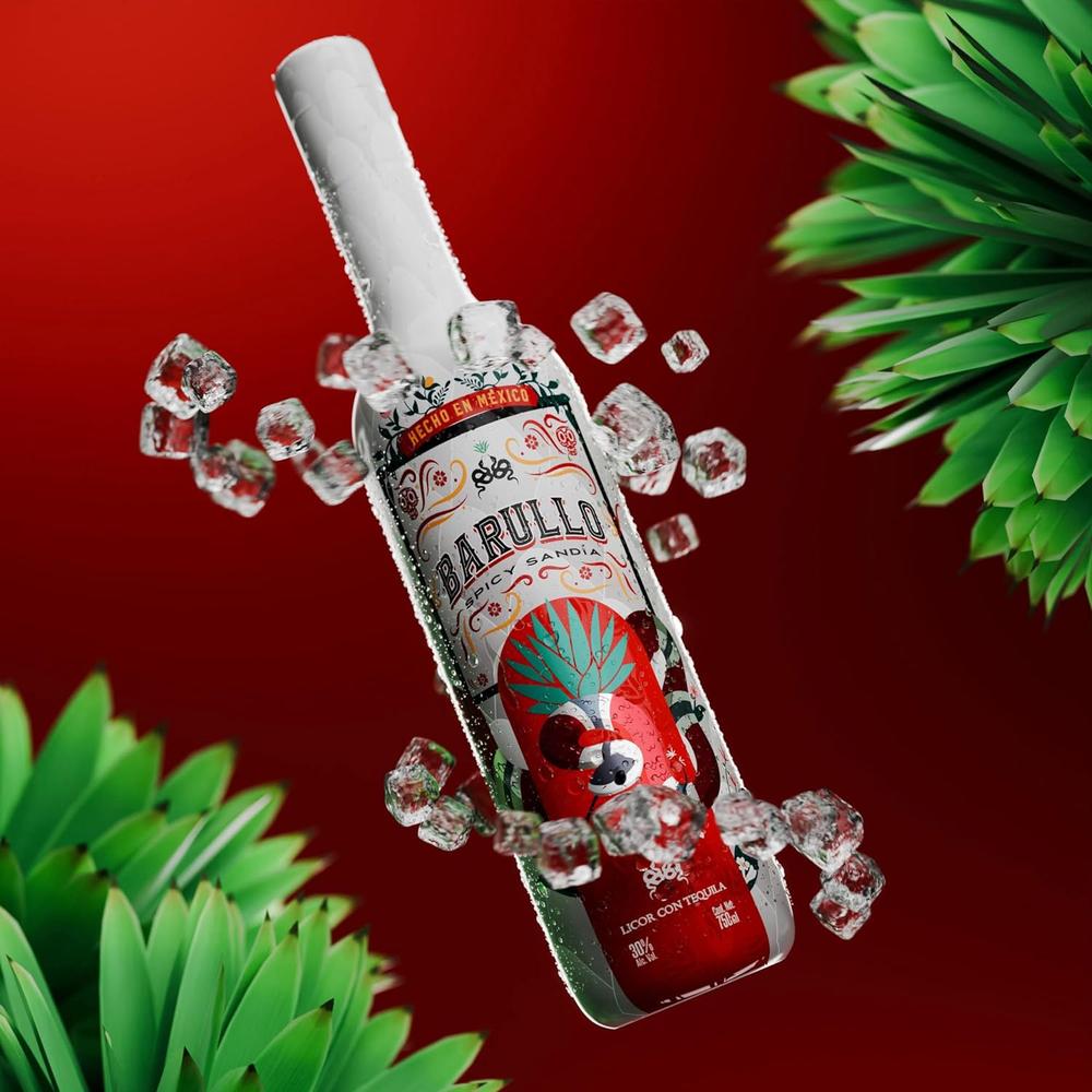 Pack de 6 Licor con Tequila Barullo Sandía Spicy 750 ml