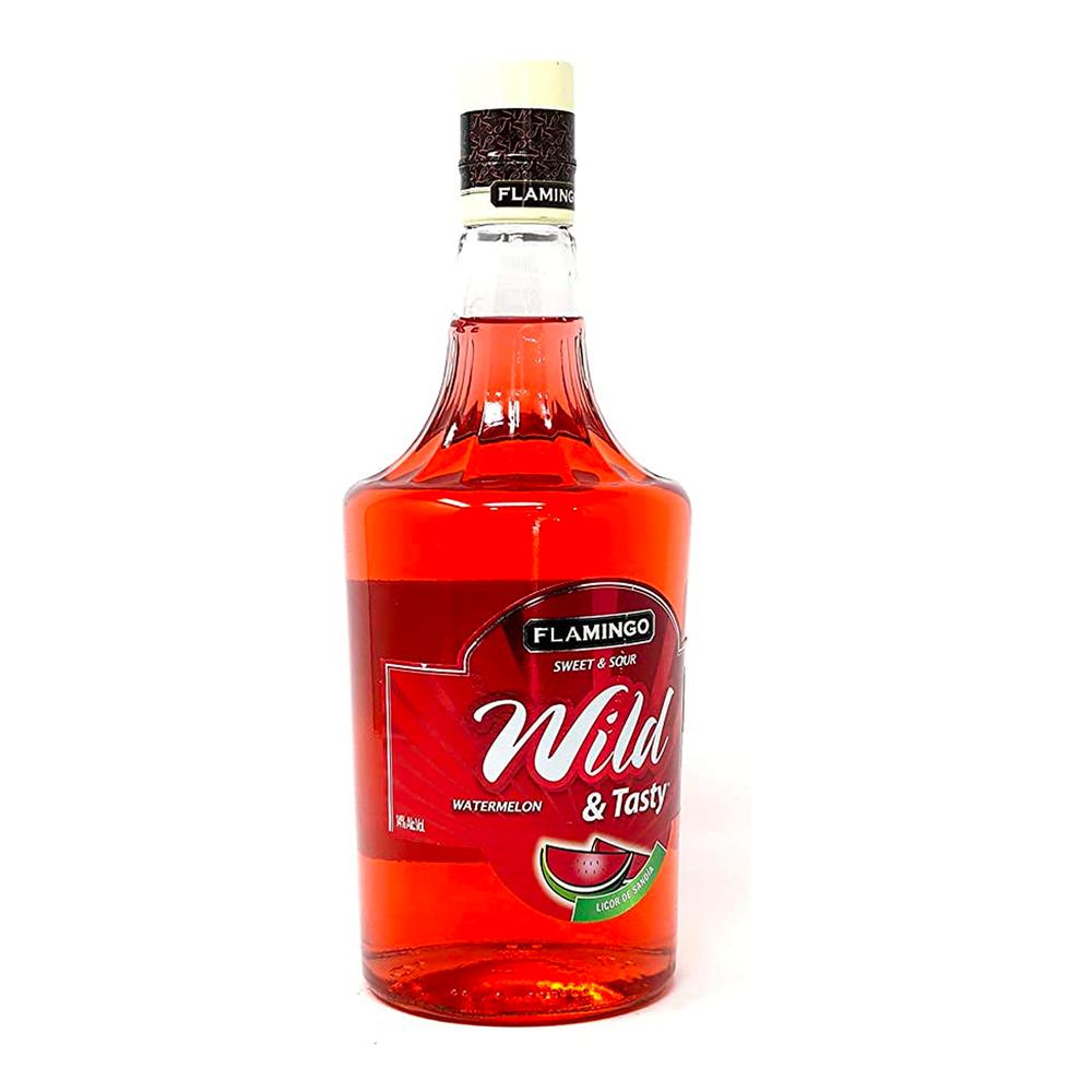 Pack de 4 Licor Flamingo Wild & Tasty Sandia 1 L