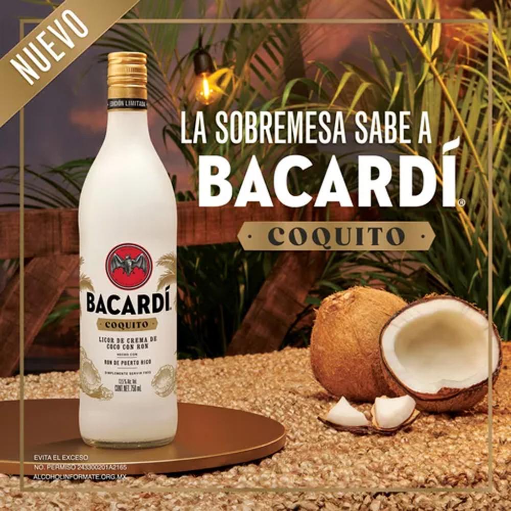 Licor de Crema Bacardí de Coco con Ron Coquito 750 ml