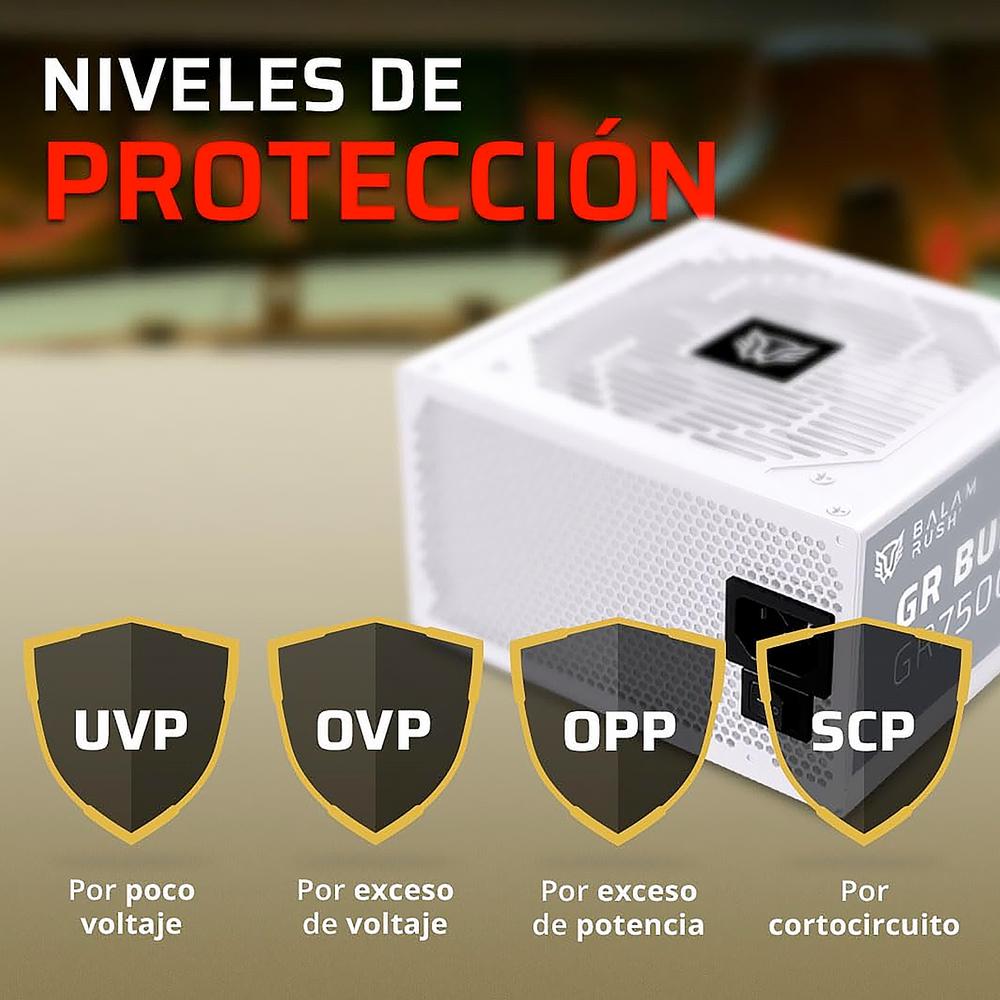 Fuente De Poder PC 750W Gamer BALAM RUSH GR BURST GR750G 80 Plus Gold ...