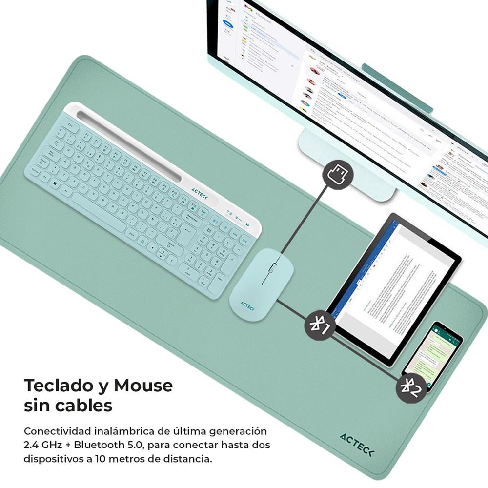 Kit Teclado y Mouse ACTECK VIRTUOS SLIK MK720 Multidispositivo ...