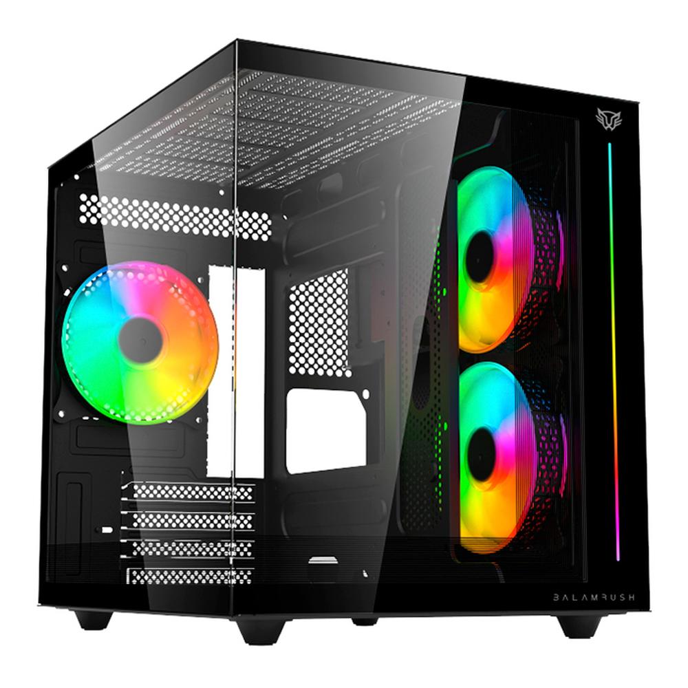 Gabinete Gamer BALAM RUSH TANK PRO EVO GM955 Micro ATX Mini Torre 3 Fan ...
