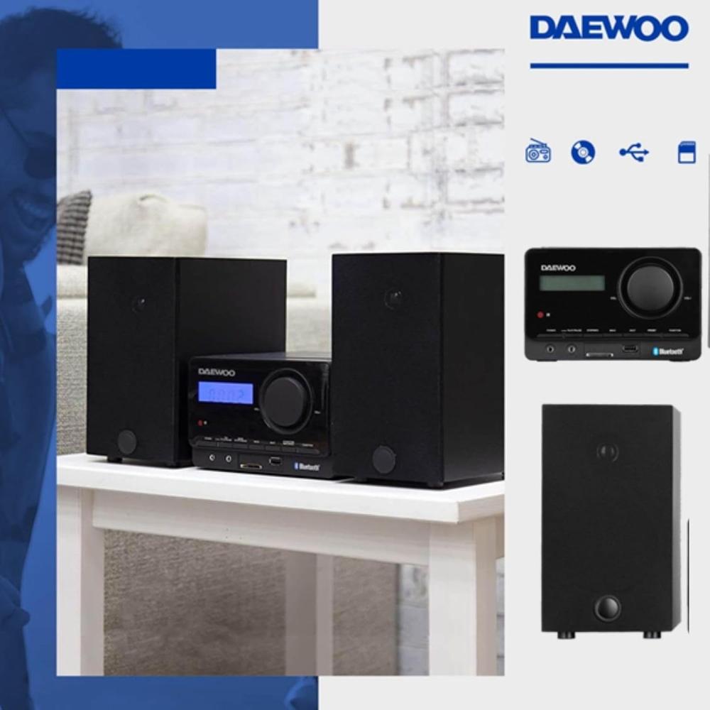 Minicomponente Daewoo DW800 BT Alcance 10m FM Reproductor de CD USB SD ...