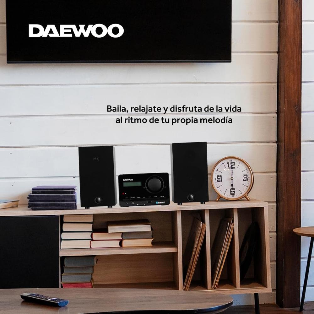 Minicomponente Daewoo DW800 BT Alcance 10m FM Reproductor de CD USB SD ...
