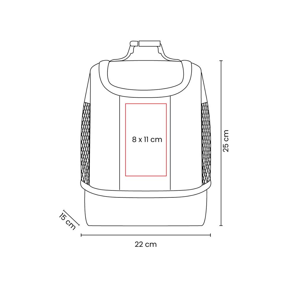 Paquete 10 piezas Lonchera promocional con doble compartimento impermeable