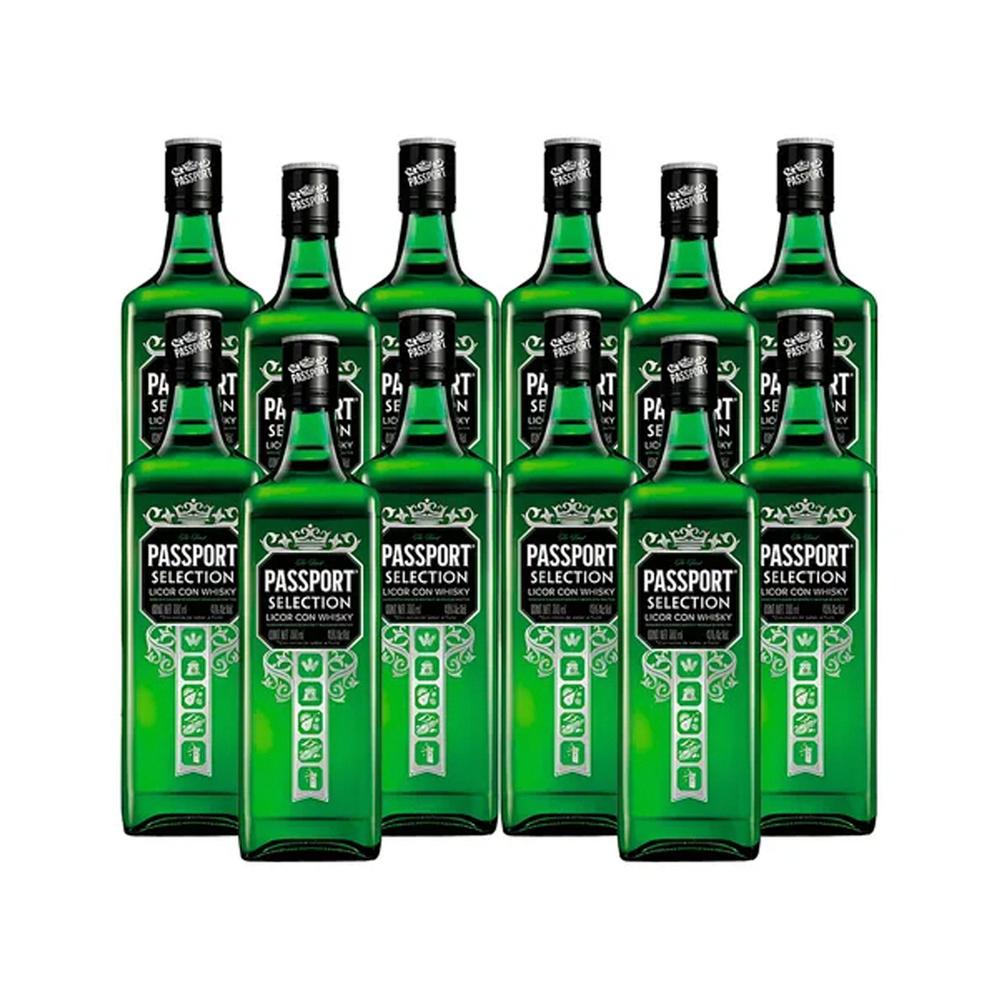 Pack de 12 Licor Con Whisky Passport Selection 700 ml