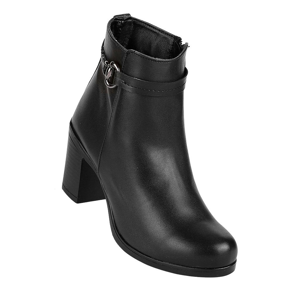 Botín Mujer Formal Tacón Negro Stfashion 16803906