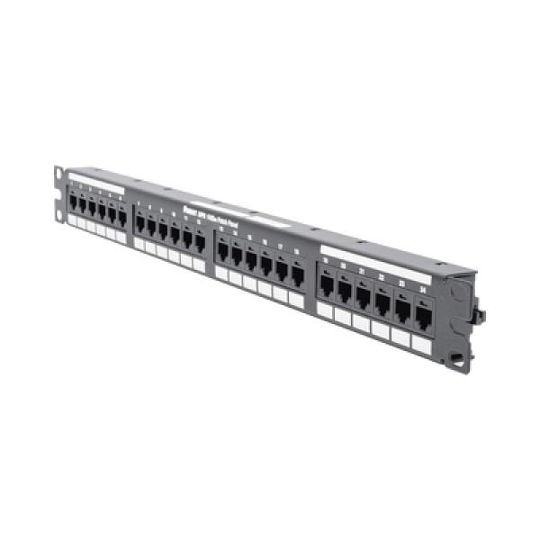 Panduit Panel de Parcheo de Impacto (110), Plano, Categoría 6A, de 24 ...