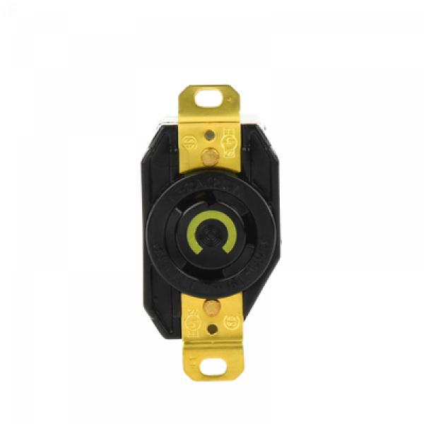 Hubbell Receptáculo de Media Vuelta Industrial 30 A 125 V CA 2 Polos 3 ...