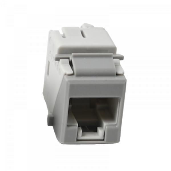 Siemon Jack UltraMAX Cat5e, UTP, Tipo Keystone, Color Gris, Punch Down