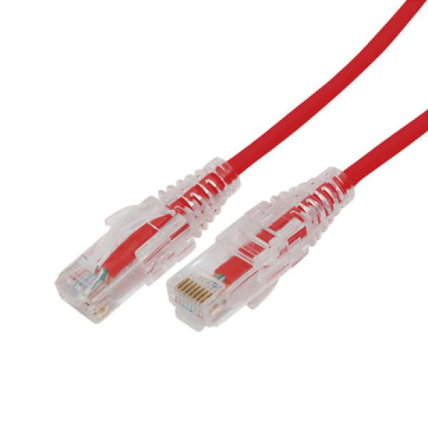 LINKEDPRO BY EPCOM Cable de Parcheo Slim UTP Cat6A - 7 m Rojo, Diámetro ...