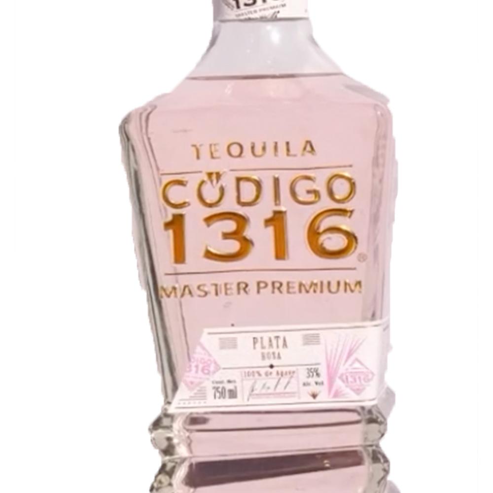 Pack de 12 Tequila Código 1316 Plata Rosa 750 ml