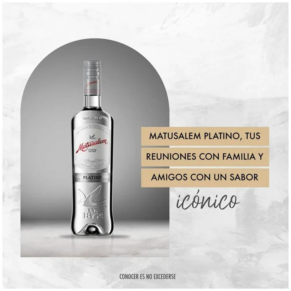 Pack de 4 Ron Matusalem Platino 1.75 L