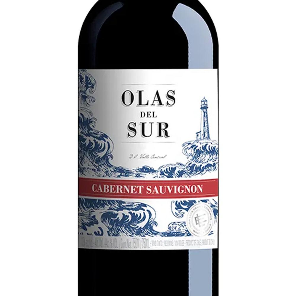 Pack de 6 Vino Tinto Olas del Sur Cabernet Sauvignon 750 ml