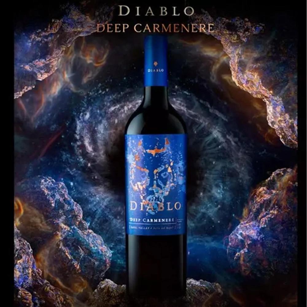 Pack de 4 Vino Tinto Diablo Deep Carmenere 750 ml