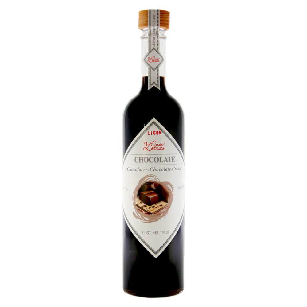 Paquete de 3 Licor Once Letras Chocolate 750 ml