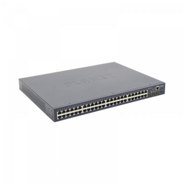 Switch Administrable Planet GS-4210-48T4S Capa 2 48 Puertos Gigabit 4 SFP