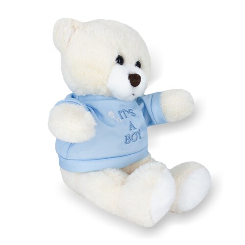 Oso de Peluche Blanco para Baby Shower o revelación Niño/Niña