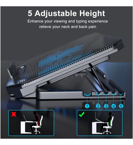 Alfombrilla De Enfriamiento Para Laptop Con 2 Ventiladores Malubero ...