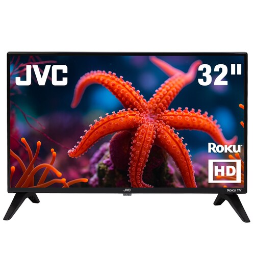 Pantalla JVC Smart TV 32 pulgadas HD LED | Roku TV Dolby Audio Modelo SI32R