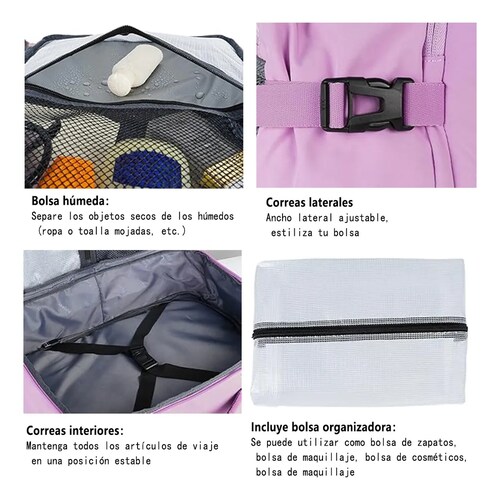 Mochila De Viaje Mujer, Mochila Para Laptop Violeta