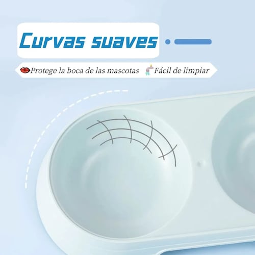 Juego De 4 Platos Dobles Para Mascotas (cachorro Y Gatos)