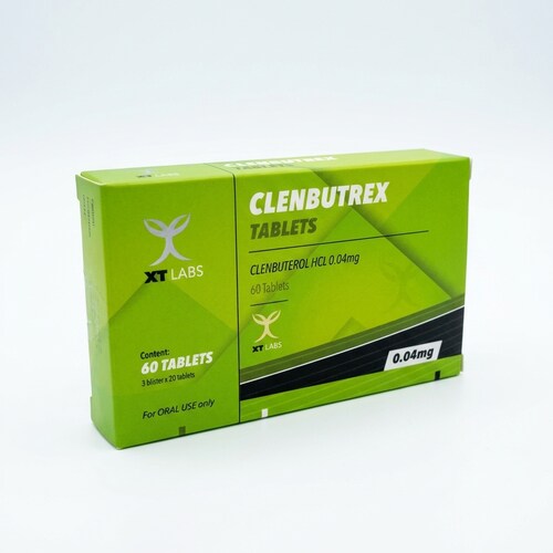 Clenbutrex XT Labs Clenbuterol 0.04mg x 60 Tabs Definición y Quema de Grasa