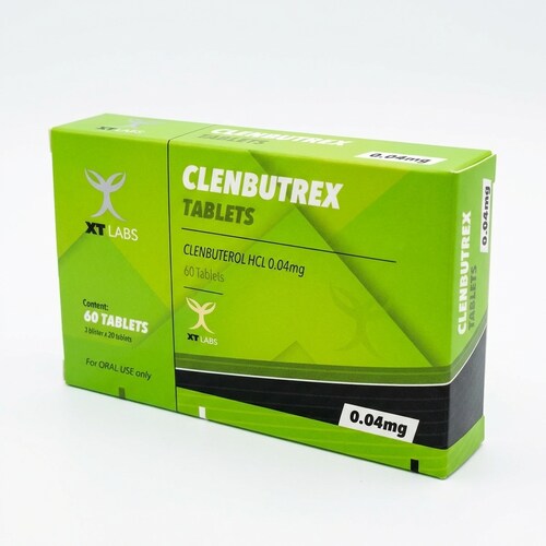 Clenbutrex XT Labs Clenbuterol 0.04mg x 60 Tabs Definición y Quema de Grasa