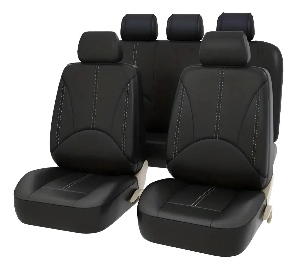 5 Cubreasientos Piel Mercedes-Benz Eqe 53 Amg 2024-2025 (Mcd) - Negro